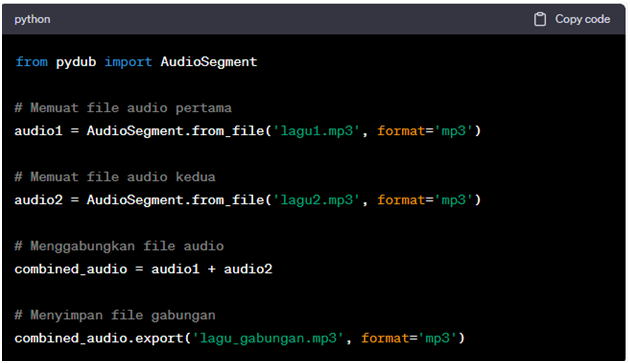 Membuat Aplikasi Music Player dengan Python dan PyDub