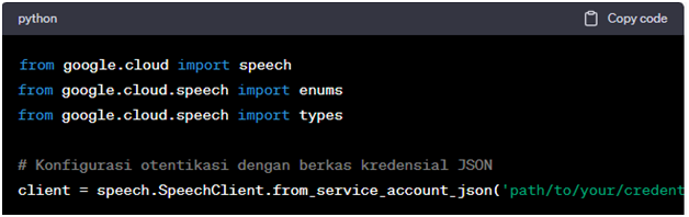 Membuat Aplikasi Voice Recognition dengan Python dan Google Speech API